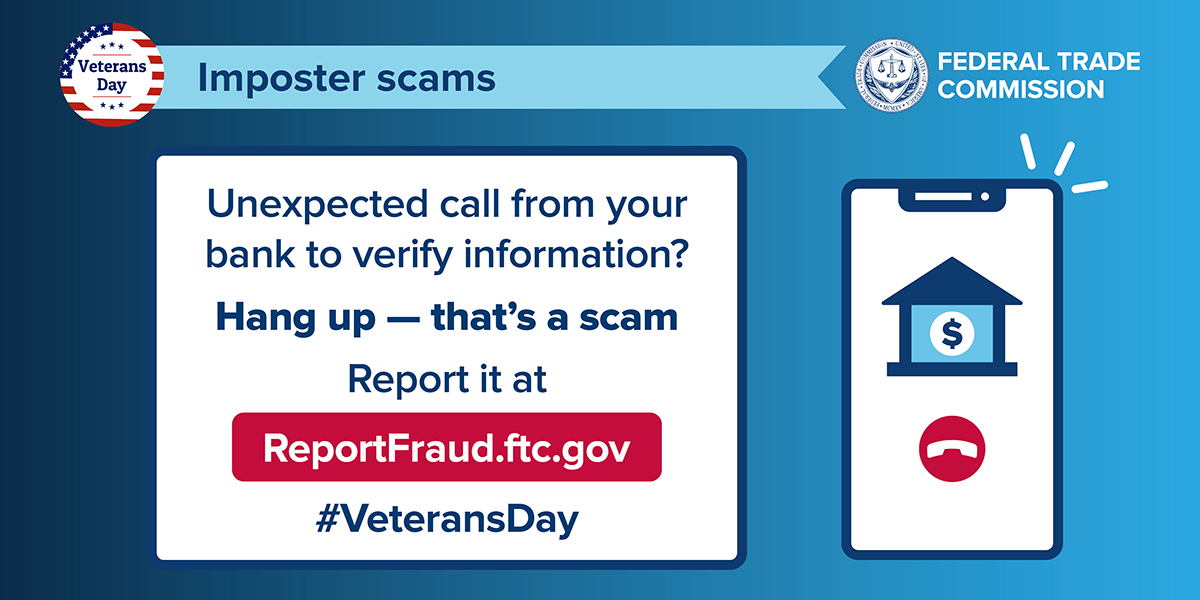 Imposter scams targeting veterans and servicemembers | Military Consumer