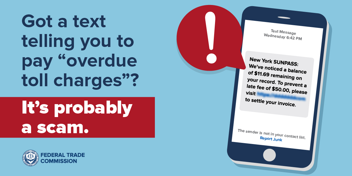 That text about overdue toll charges is probably a scam | Military Consumer